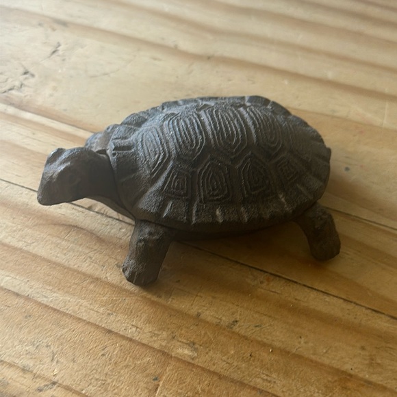 Vintage | Accents | Vintage Cast Iron Brown Turtle Fireplace Accessory ...